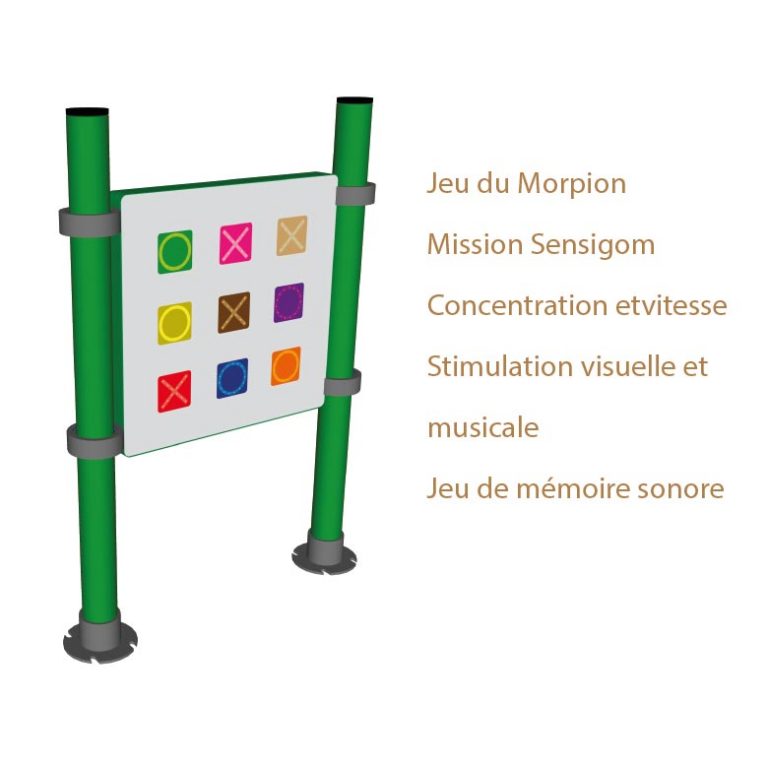 Aire de jeux multi-sensorielle - Jardin Thérapeutique - Parcours de santé